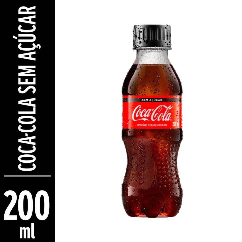 Refrigerante Coca Cola Zero 200ml Pet - Gimba