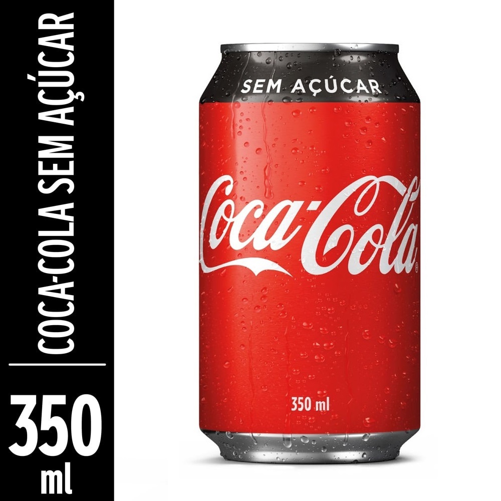 Refrigerante Coca Cola Zero 350ml Lata - Gimba